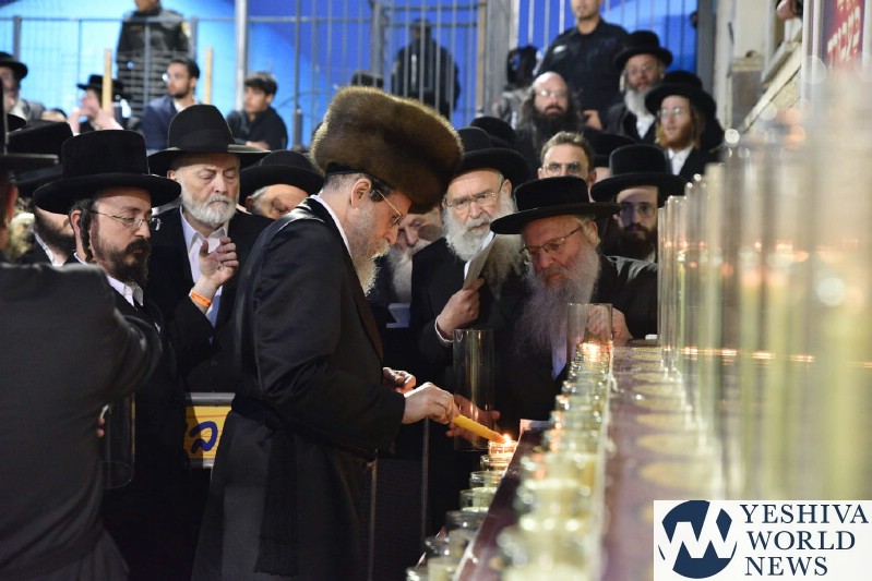 REMEMBERING: Boyaoner Rebbe Begins Lag Baomer With Lighting 45 Candles ...