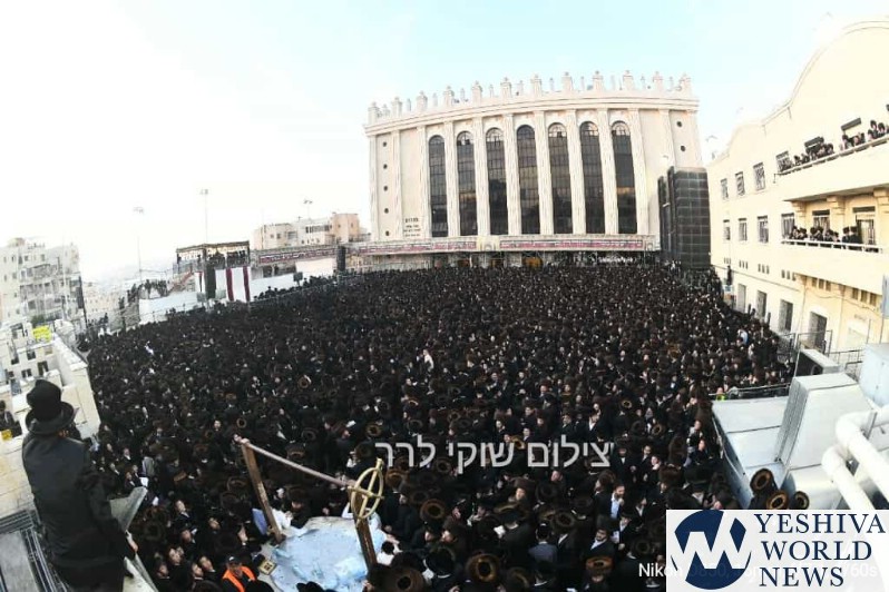 Chassidim Join Belzer Rebbe In Largest Chasuna Ever Held By The ...