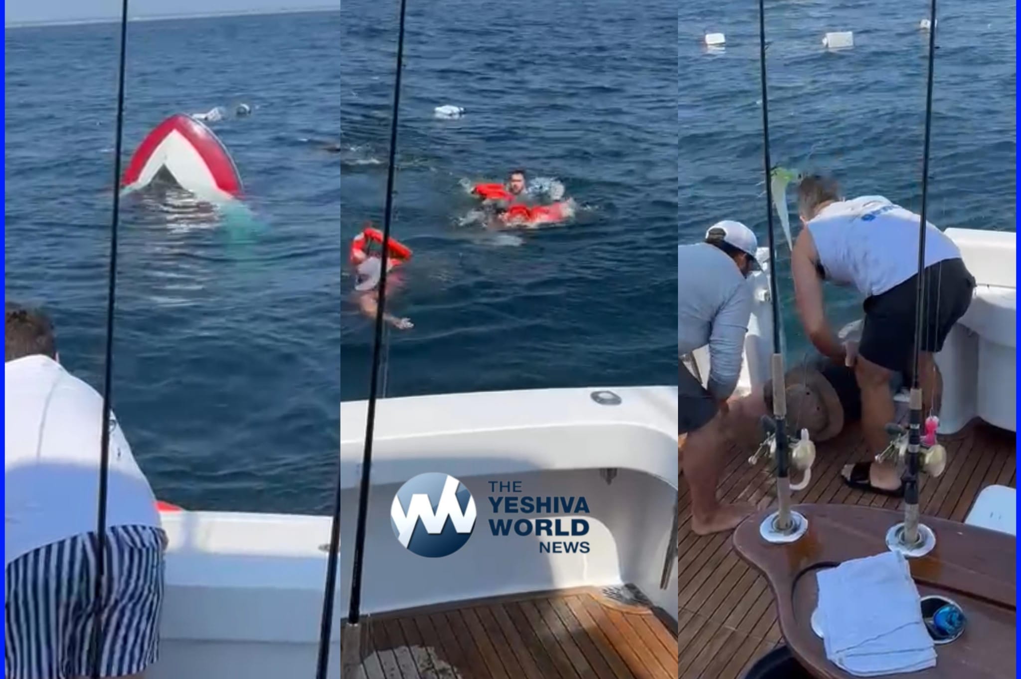 DRAMATIC FOOTAGE: Jews From Deal Rescue 4 People From Ocean After Boat ...